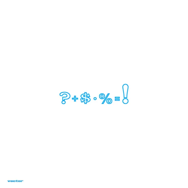 Fórmula Con Símbolos Matemáticos Concepto Educación Vector de stock por ...