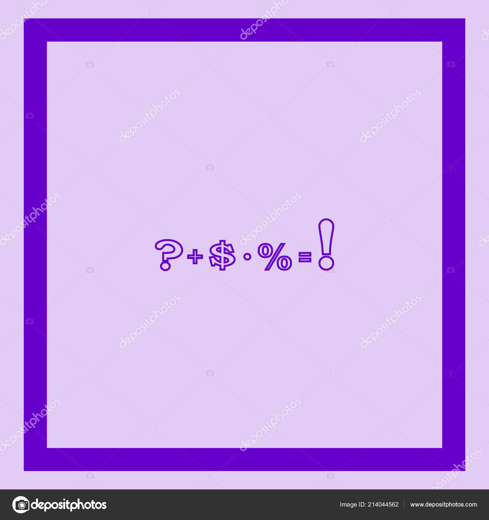 Formula Mathematical Symbols Education Concept Stock Vector by ...