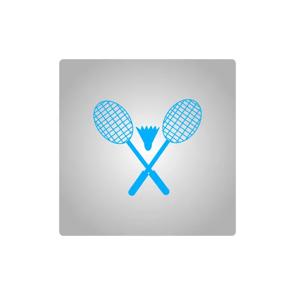 Rackets Shuttlecock Badminton Vector Illustration Stock Vector by ...