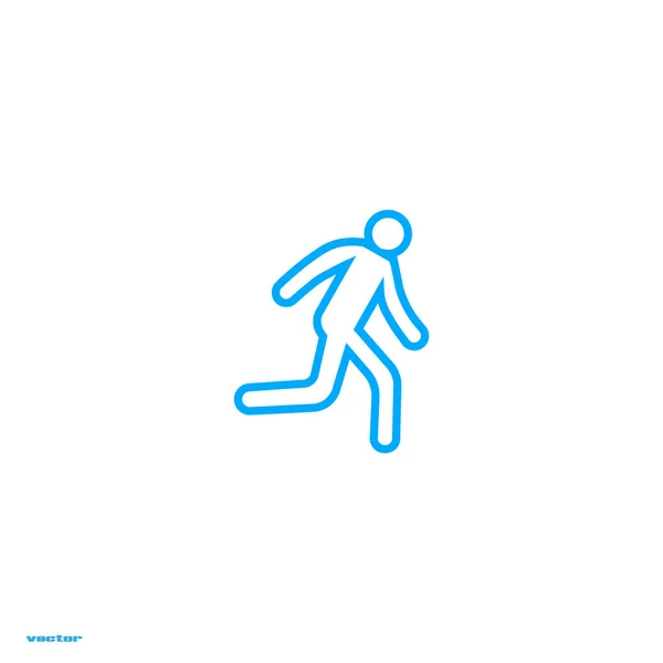 Silhouette Running Man Simple Icon Stock Vector Image by ©nettibuletti ...