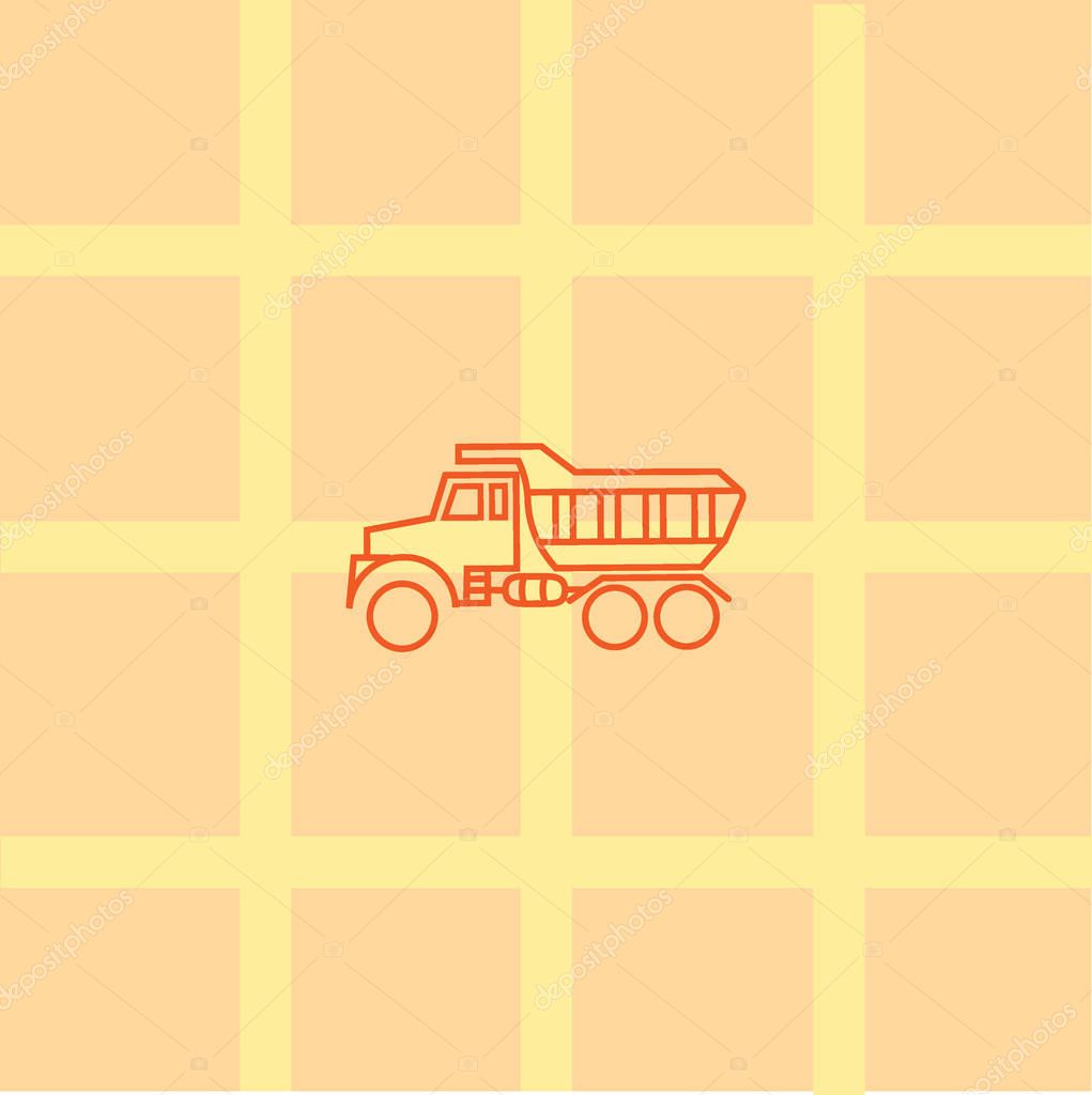 Büyük Kamyon Logosu Şablonu ©nettibuletti 214060380'e ait Stok Vektör