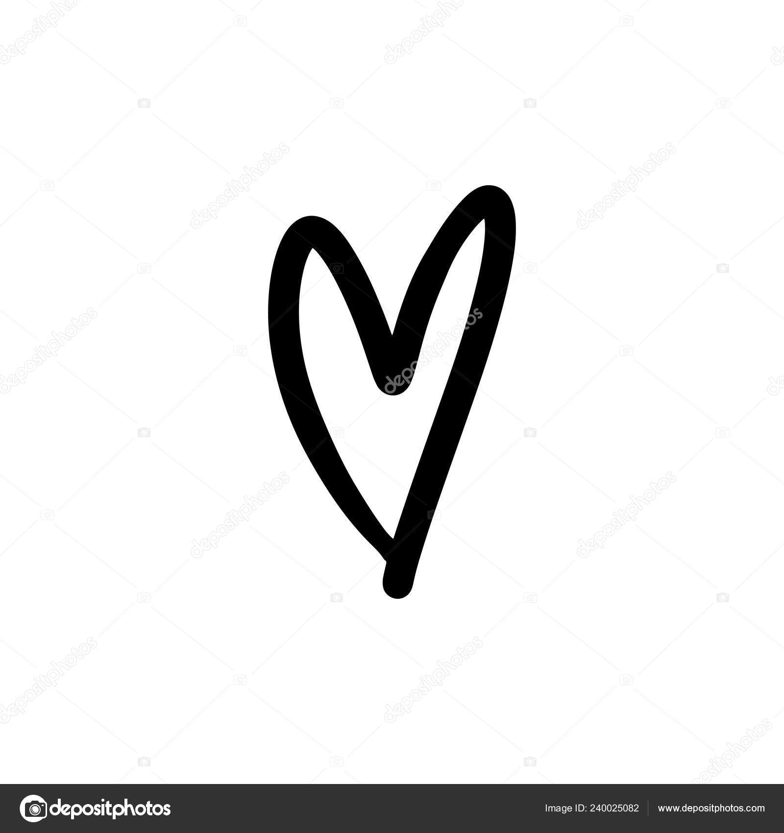 Cute Hand Drawn Heart Clipart