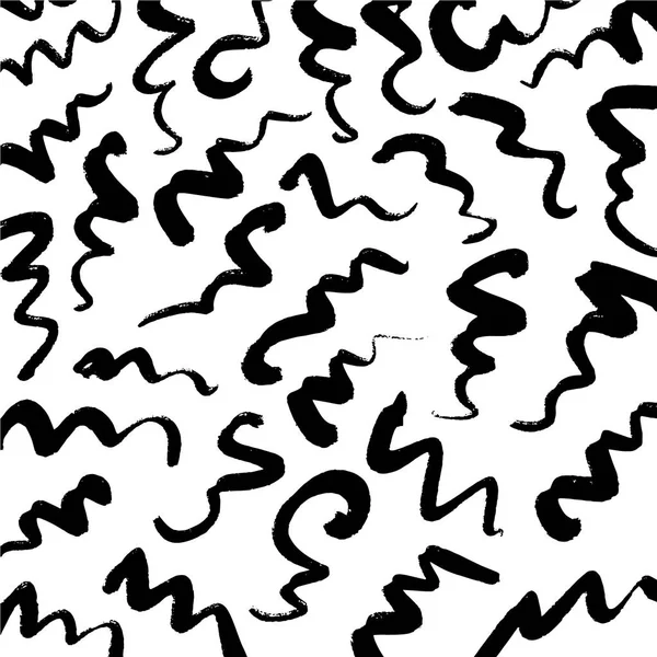 Simple Black White Vector Hand Drawn Lines Pattern Background Ink Stock ...