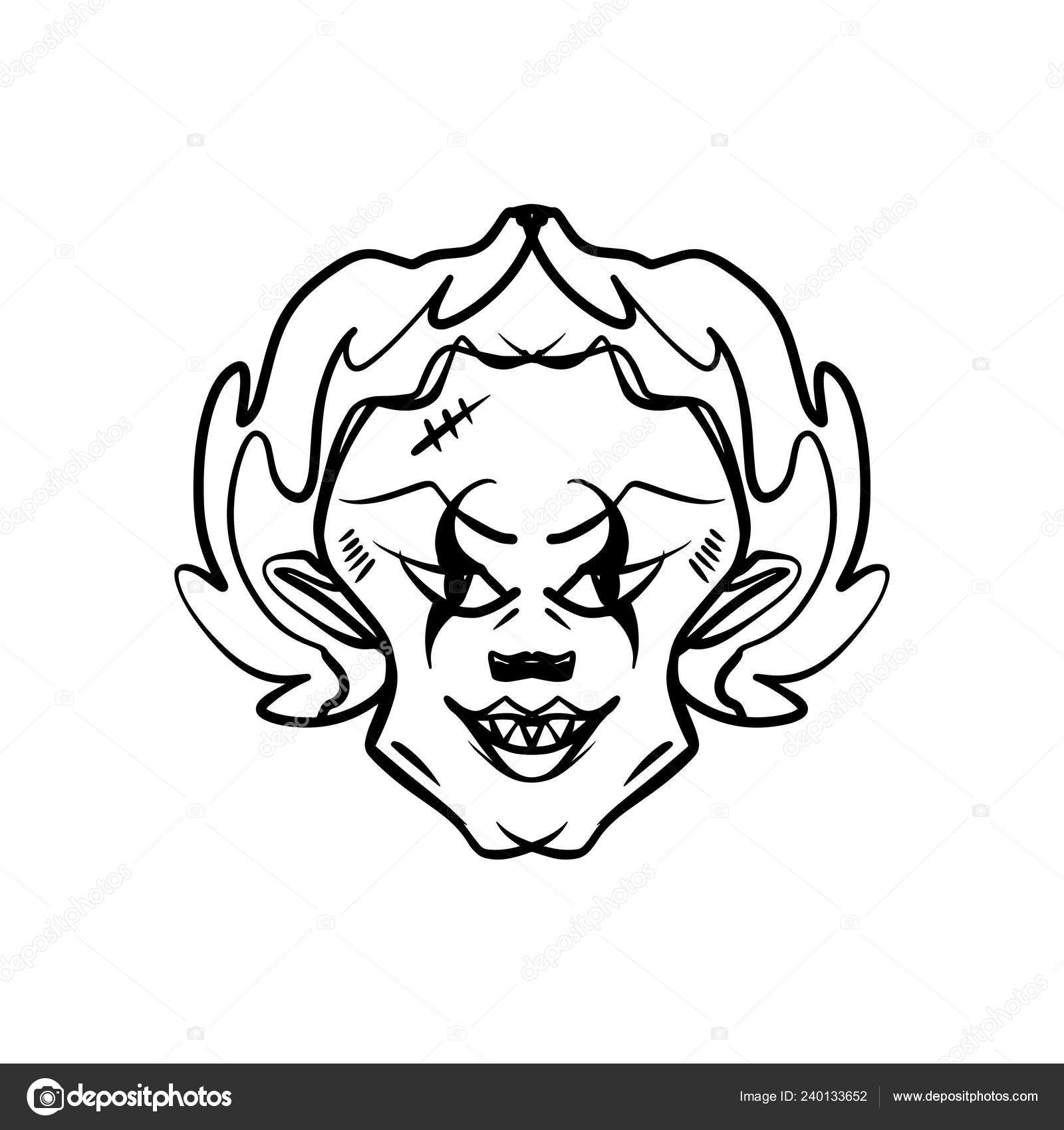 Pumpkin Stencils Scary Clown