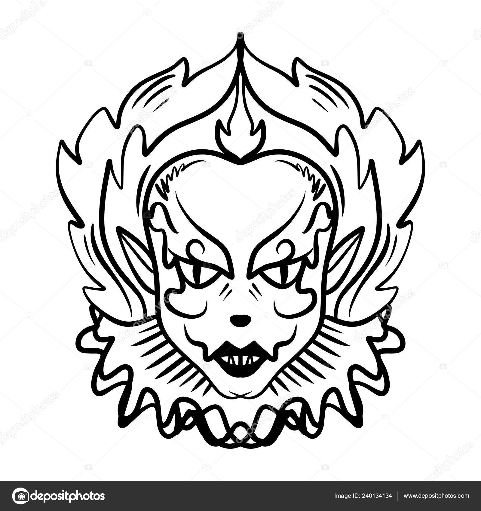 Evil Clown Masks Drawings