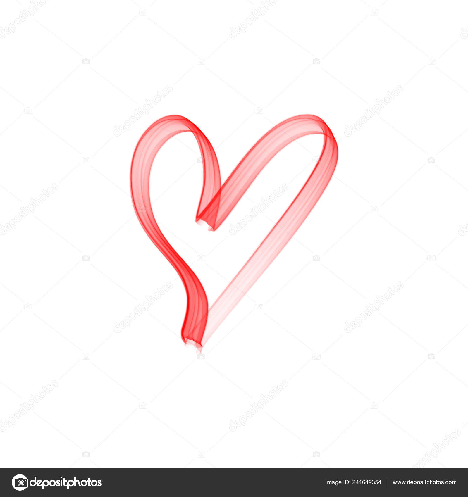 Vector Smoke Heart Shape Wave Vibration Ink Water White Background ...