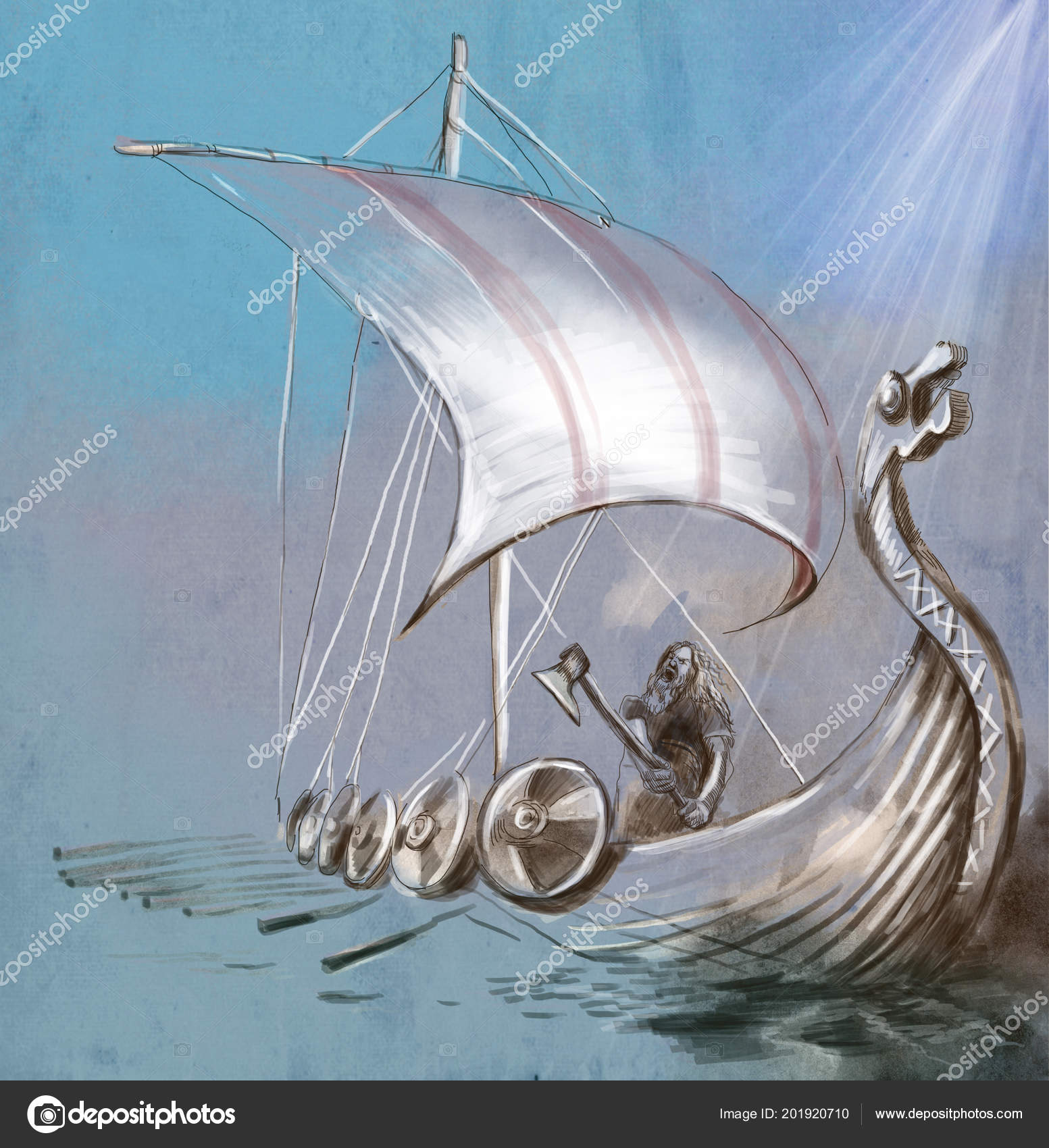 Viking Krijgers Schepen