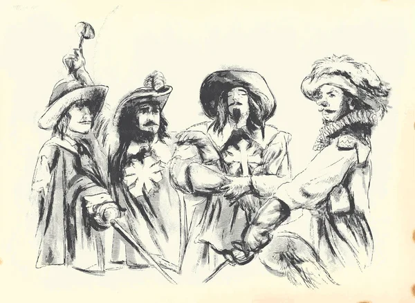 Three musketeers Vector Images | Depositphotos