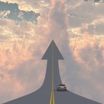 Highway road going up Stock Photo by ©SergeyNivens 5898548