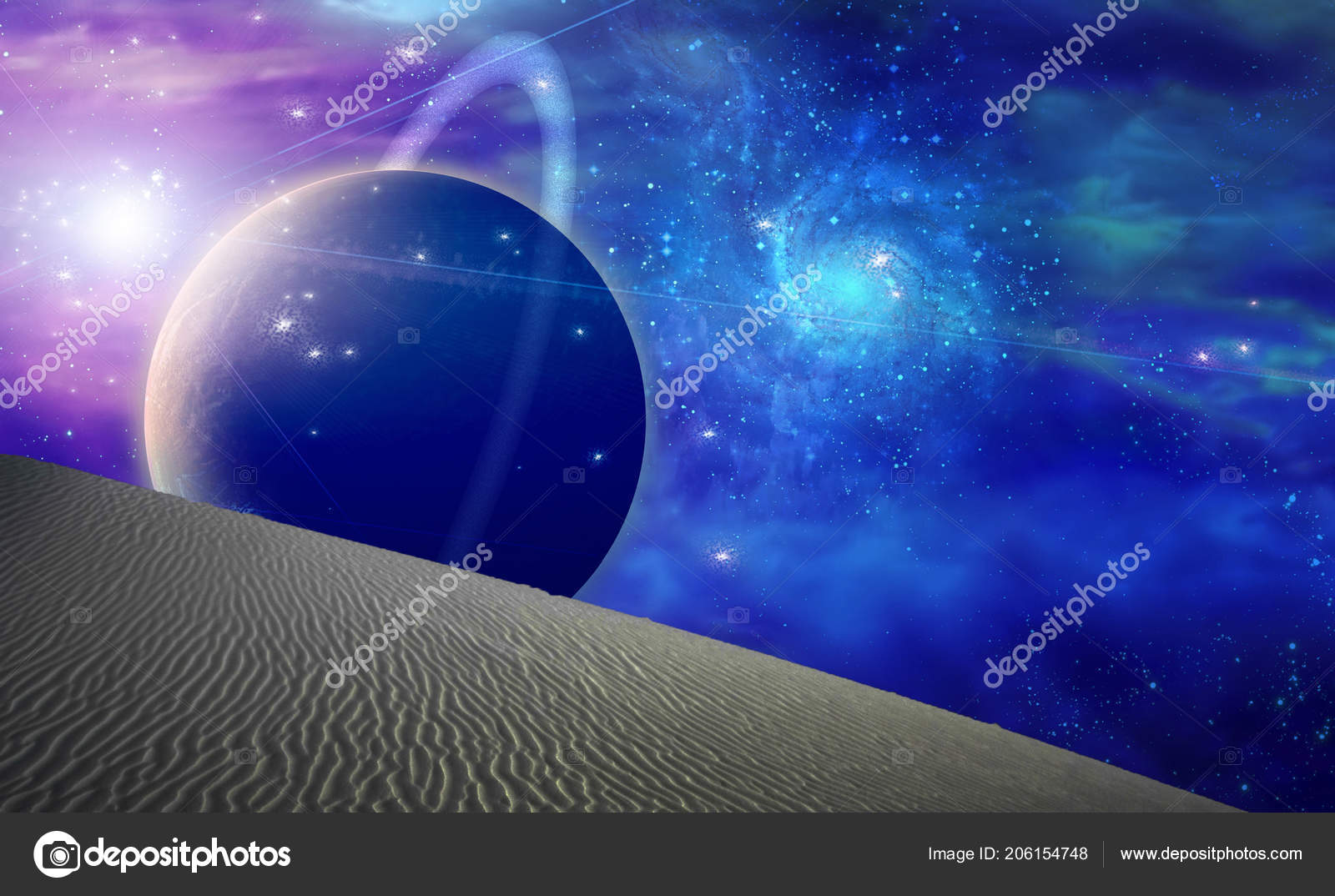 Cosmic Desert Landscape Background Stock Photo by ©rolffimages 206154748