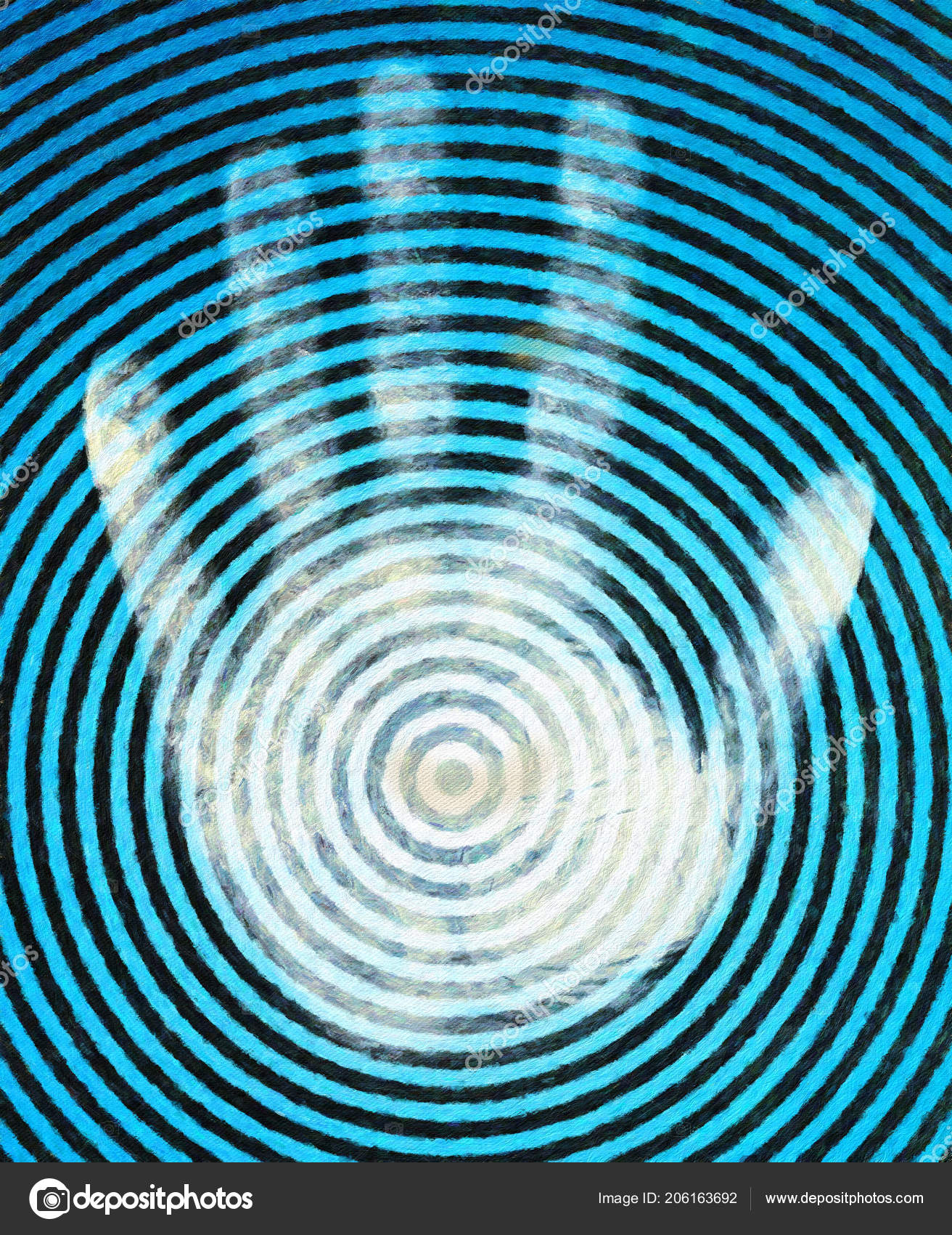 Hand Print Concentric Circles Stock Photo by ©rlffimageso 206163692