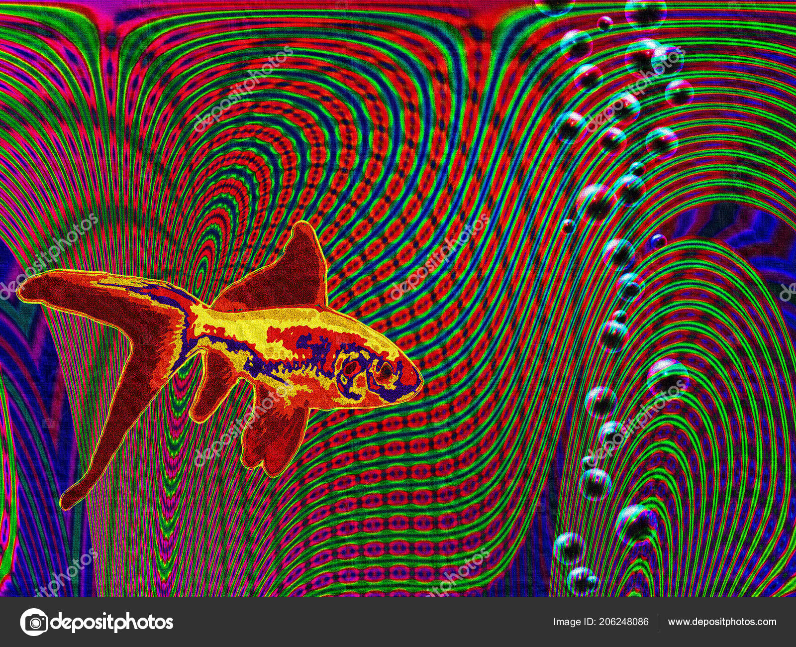 Psychedelic Koi Fish