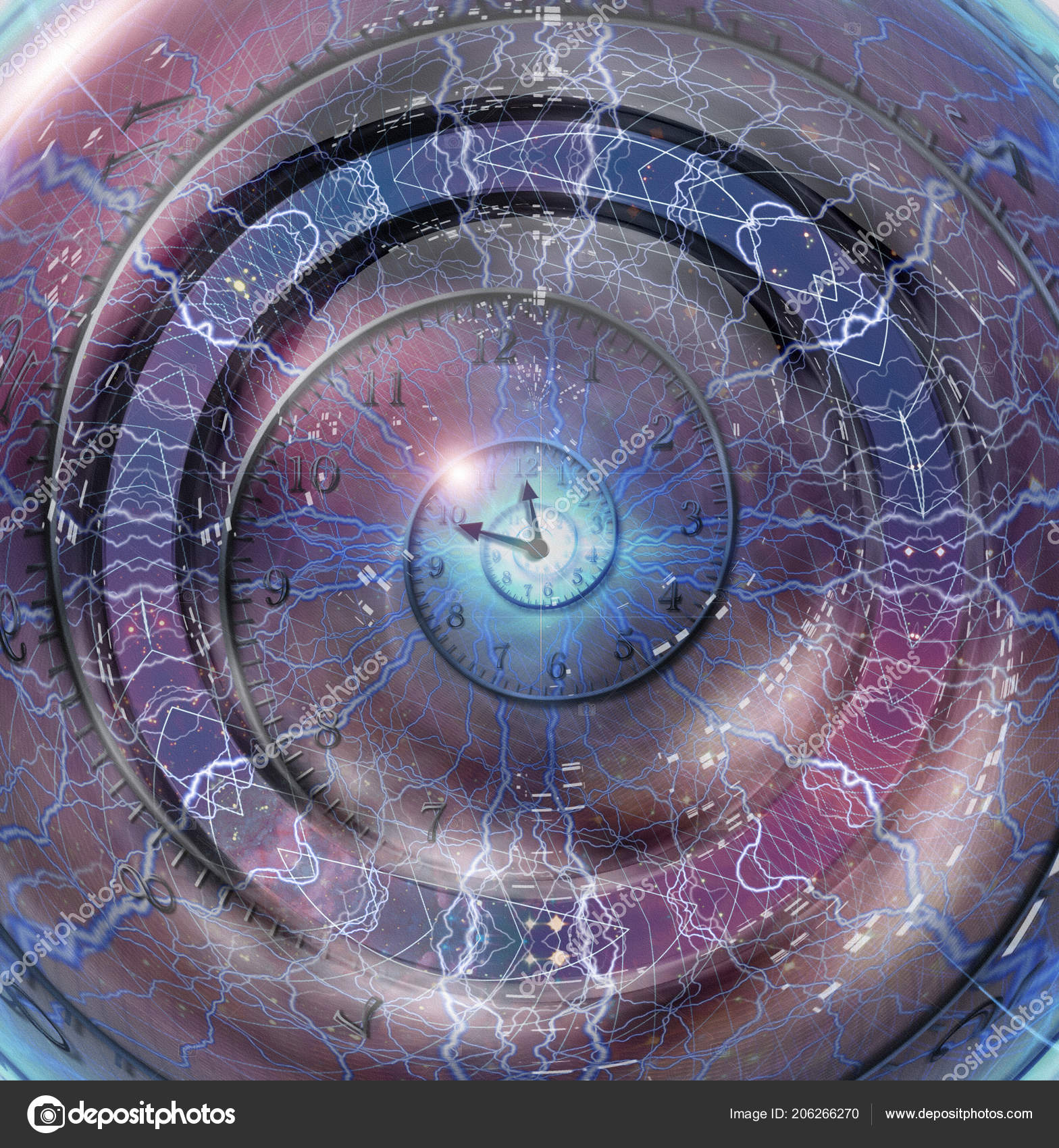 Weaving Time Spirals Energetic Space Stock Photo by ©rlffimageso 206266270