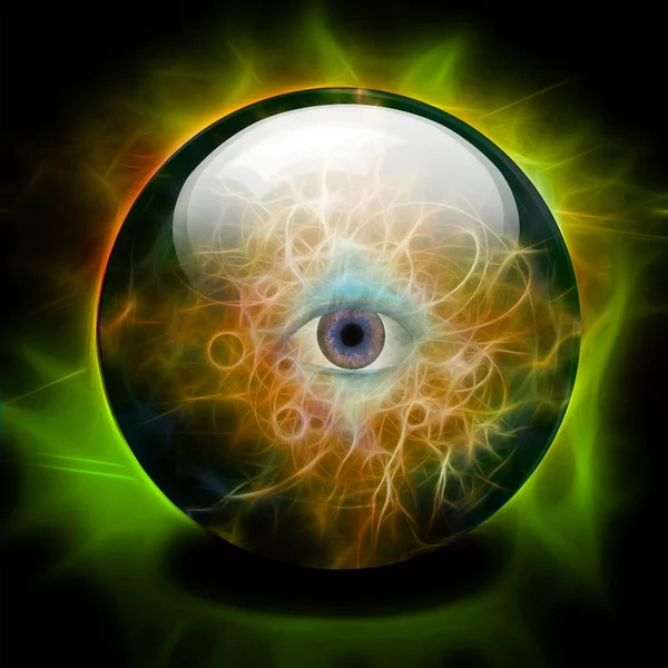 Crystal Ball All Seeing Eye — Stock Photo © rolffimages #206157694