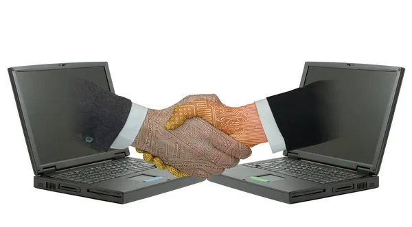 Cyber handshake Stock Photos, Royalty Free Cyber handshake Images ...