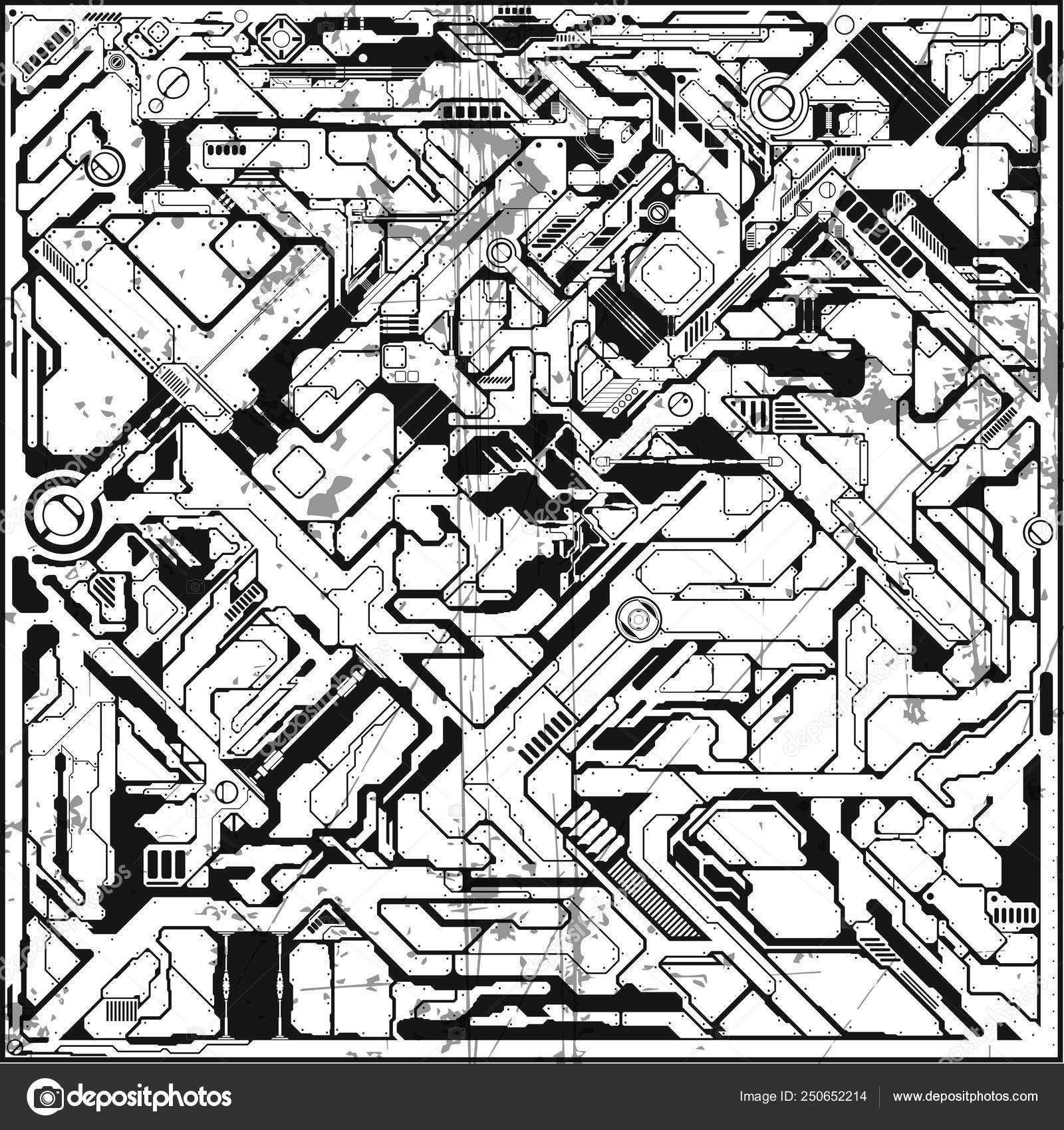 Background in high tech style. Abstract vector pattern. Stock Vector ...