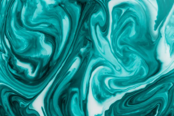 Cyan liquid ink swirl abstract background - Stock Image - Everypixel