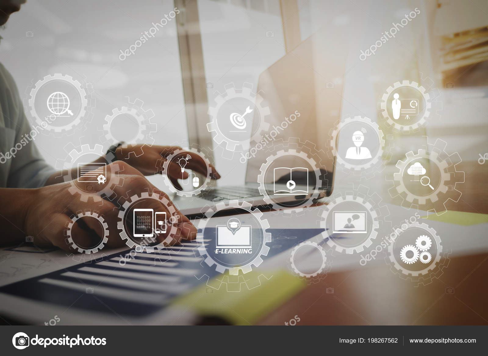 Learning Connected Gear Cogs Connected Diagram Virtual Dashboard ...