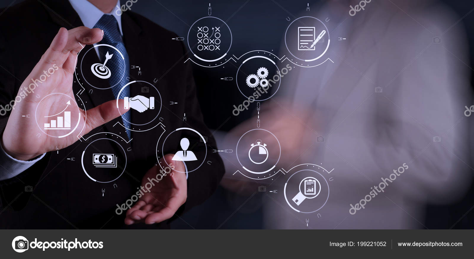 Business Process Management Workflow Automation Diagram Gears Virtual ...