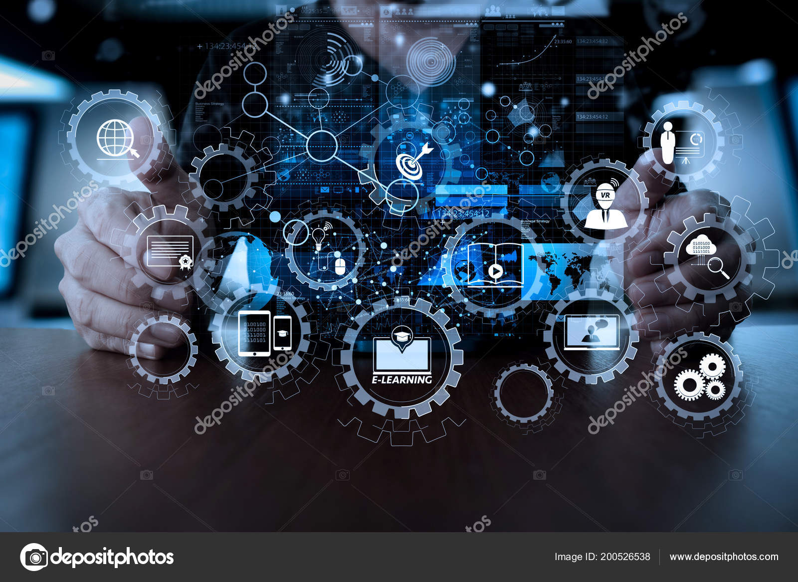 Learning Connected Gear Cogs Connected Diagram Virtual Dashboard ...