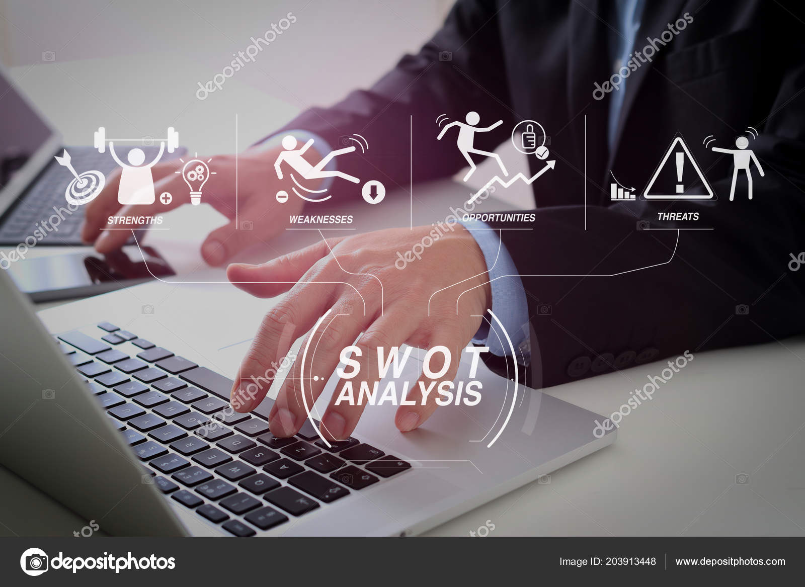 Swot Analysis Virtual Diagram Strengths Weaknesses Threats ...