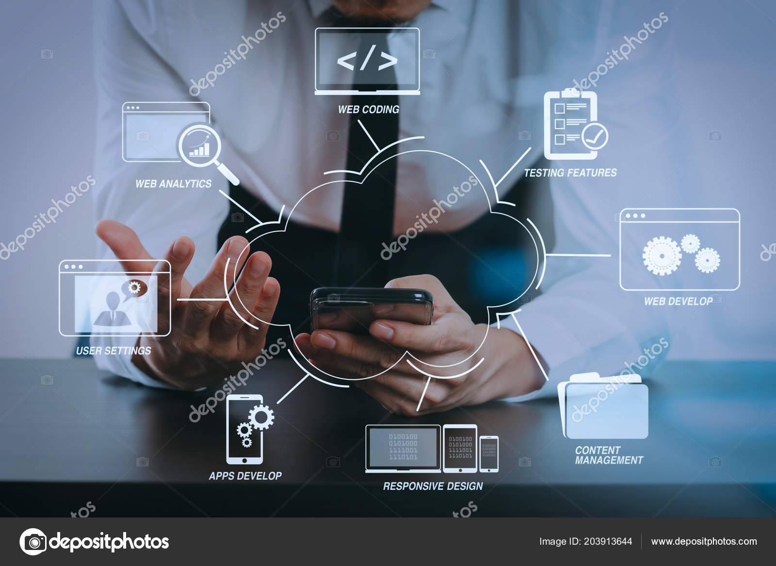 Developing Programming Coding Technologies Website Design Virtual ...