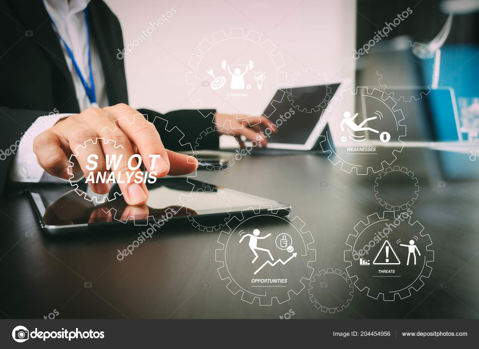 Swot Analysis Virtual Diagram Strengths Weaknesses Threats ...