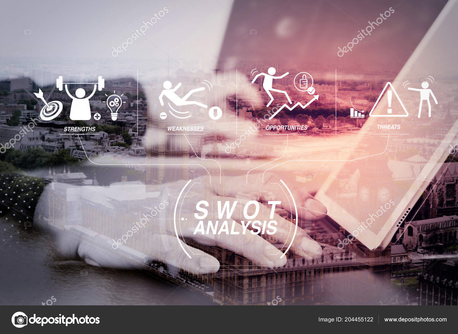 Swot Analysis Virtual Diagram Strengths Weaknesses Threats ...