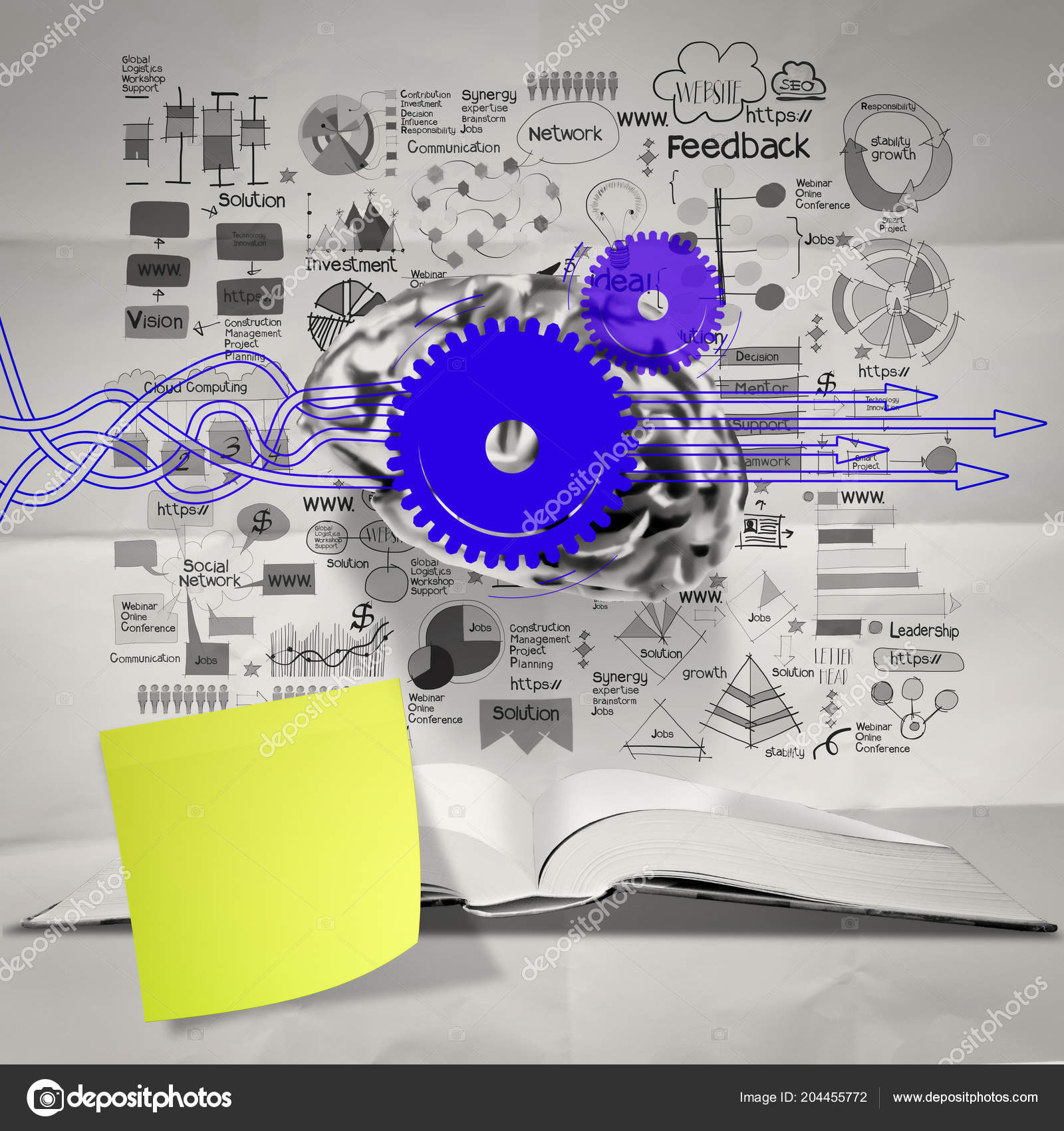 Thinking Structuring Virtual Diagram Business Process Solutions Brain ...