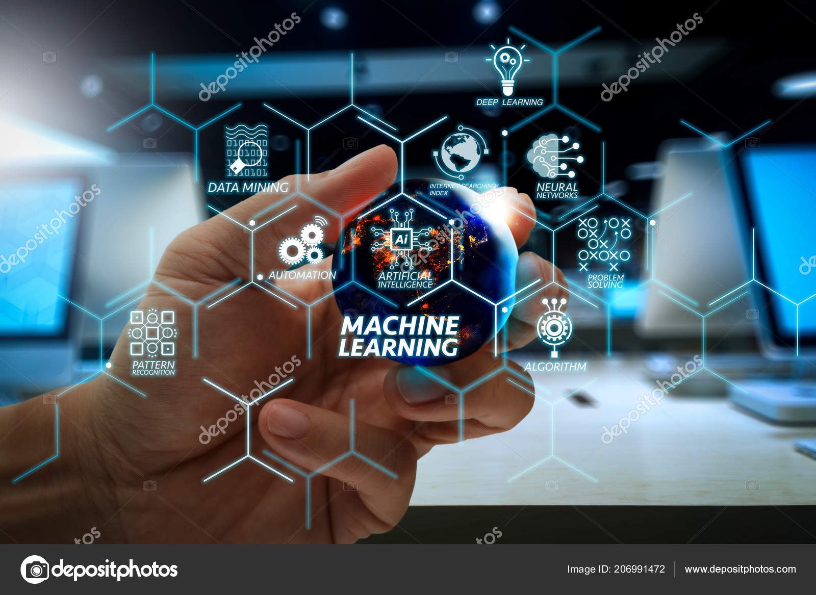 Machine Learning Technology Diagram Artificial Intelligence Neural ...