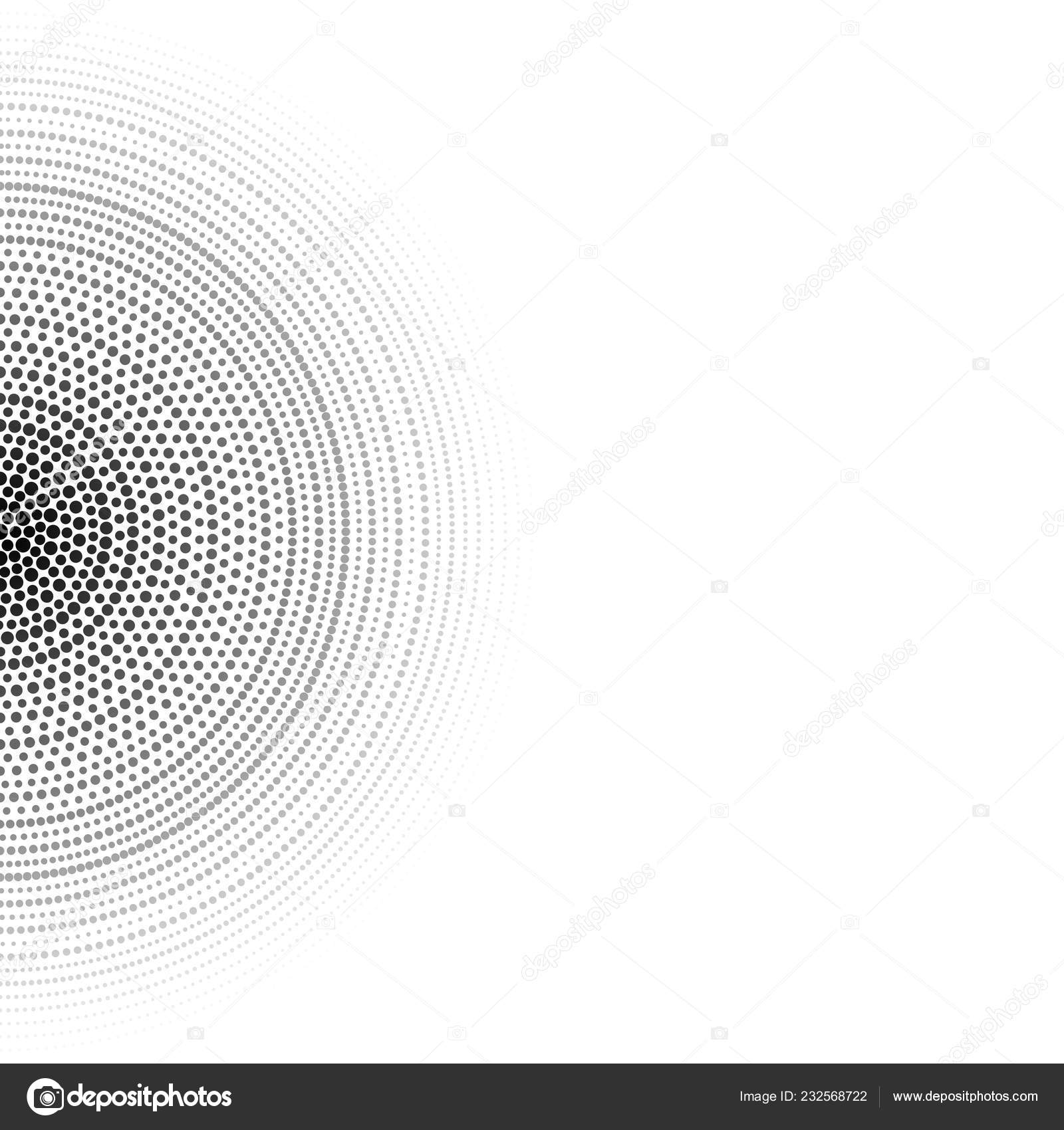 Geometric Tech Background Concentric Circles Consist Black Dots Black ...