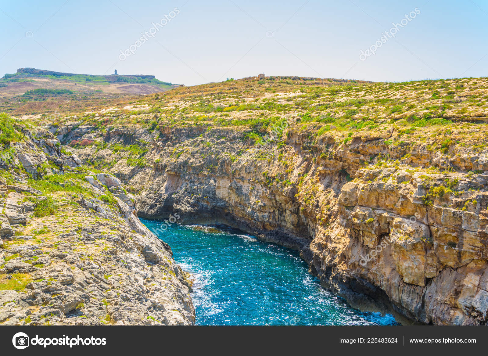 Baie Wied Ghasri Gozo Malt — Photo de stock par ©Dudlajzov - 225483624