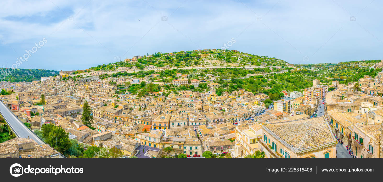 Aerial View Modica Sicily Ital Stock Photo by ©Dudlajzov 225815408