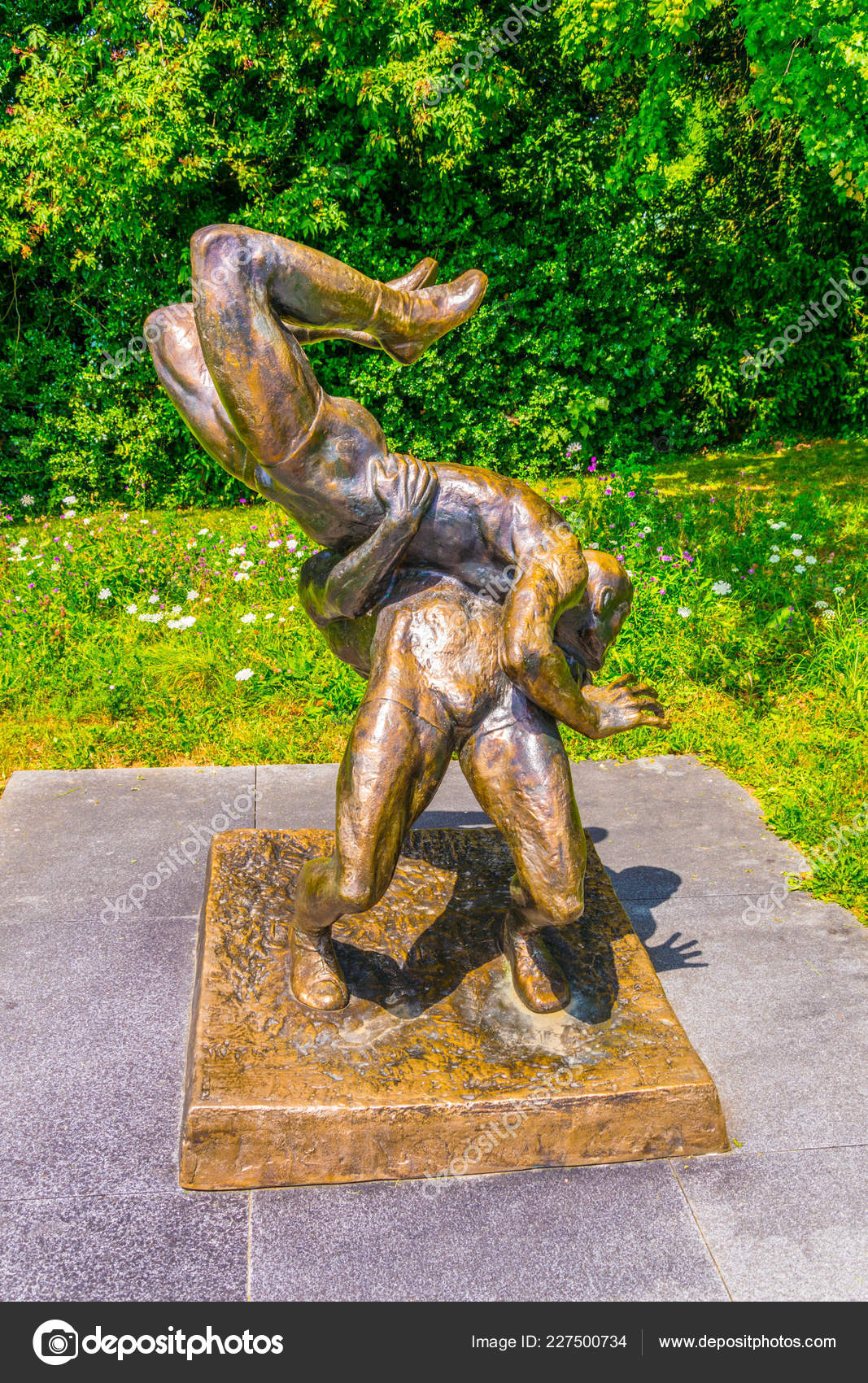 The Wrestler Sculpture