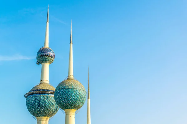 The Kuwait Towers - the best known landmark of Kuwait City - during ...