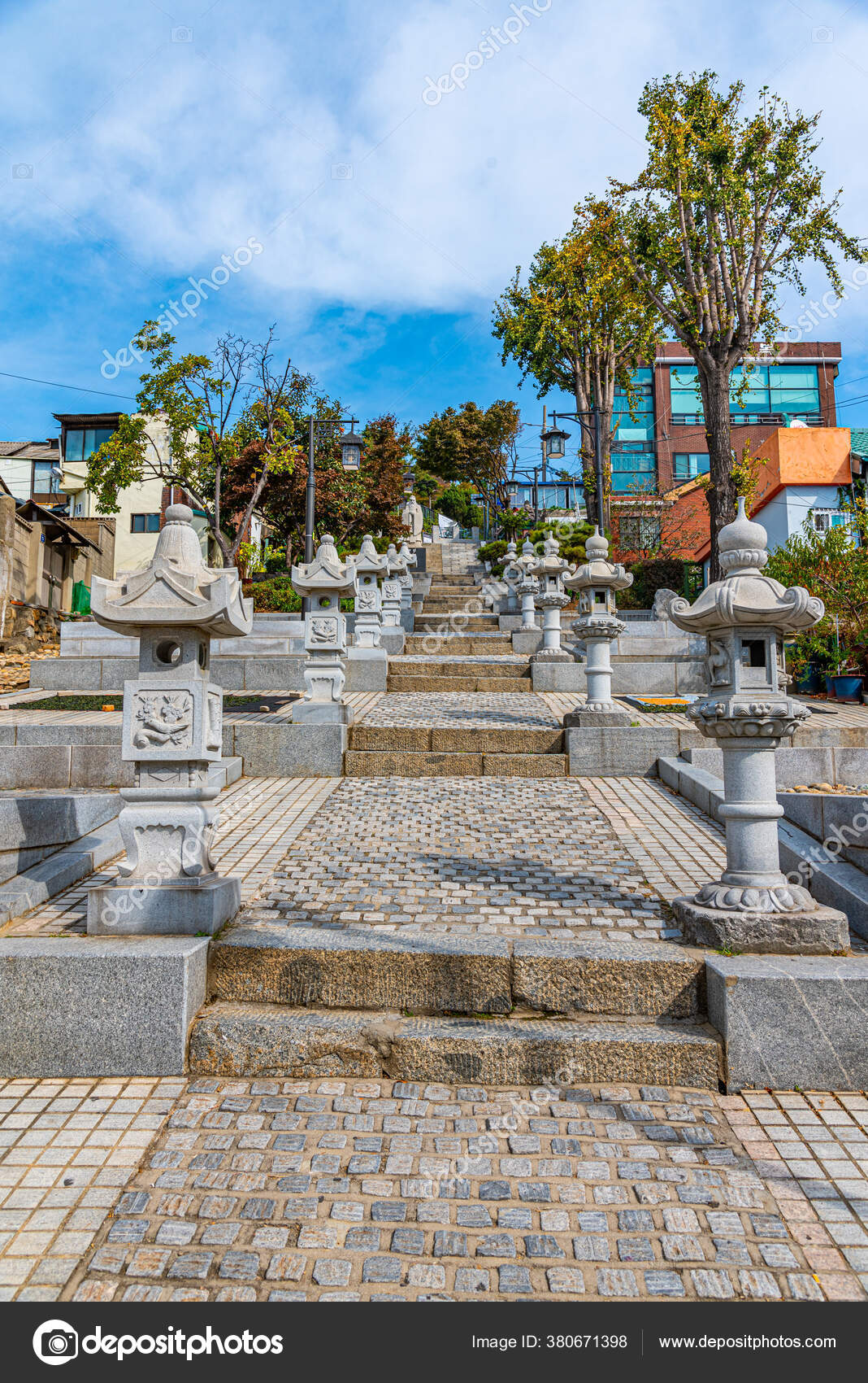 Ornated Staircase Chinatown Incheon Republic Korea Stock Photo by ...
