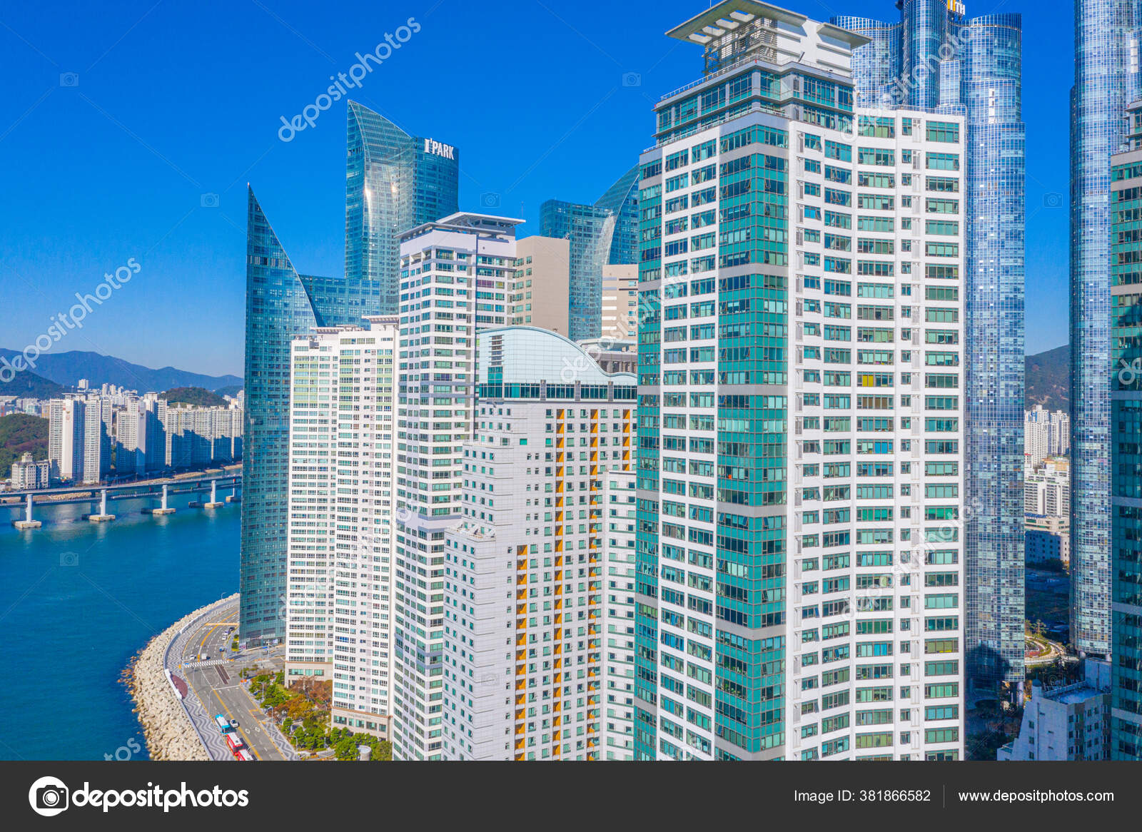 Busan Korea October 2019 Skyscrapers Marine City Busan Republic Korea ...