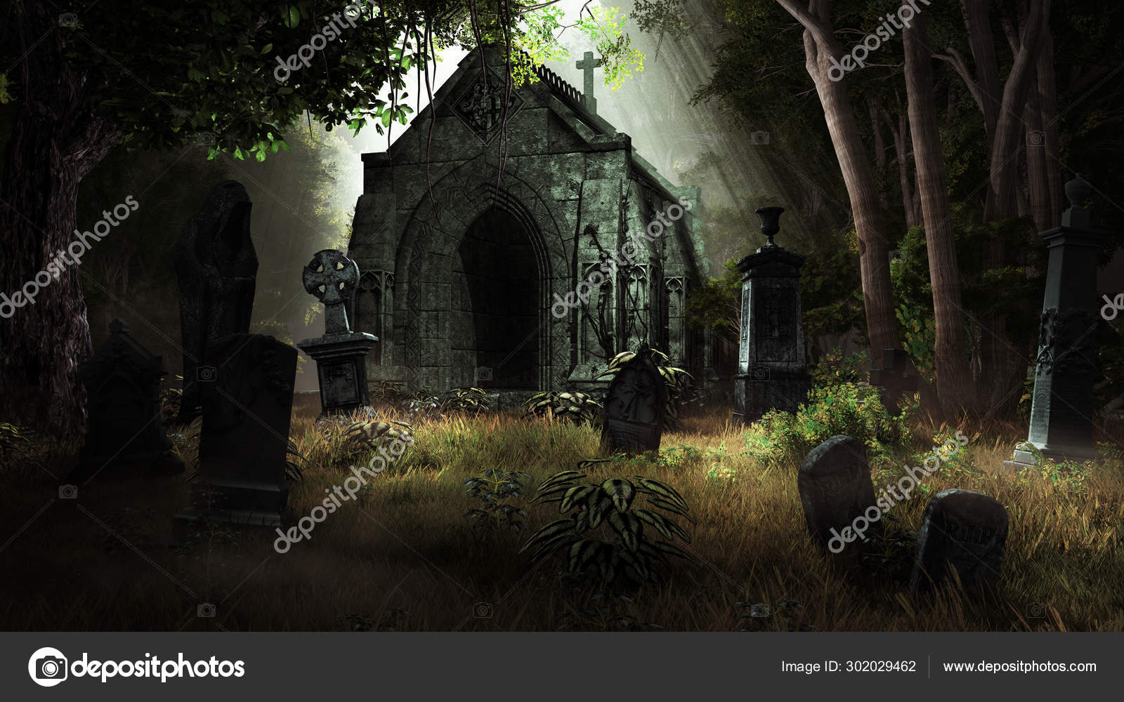 Crypt in the woods Stock Photo by ©mppriv 302029462
