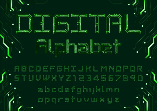 Circuit board letters Vector Art Stock Images | Depositphotos