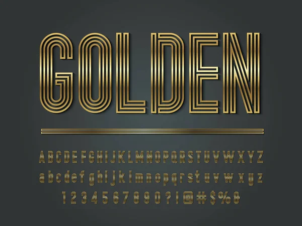 100,000 Gold alphabet set Vector Images | Depositphotos