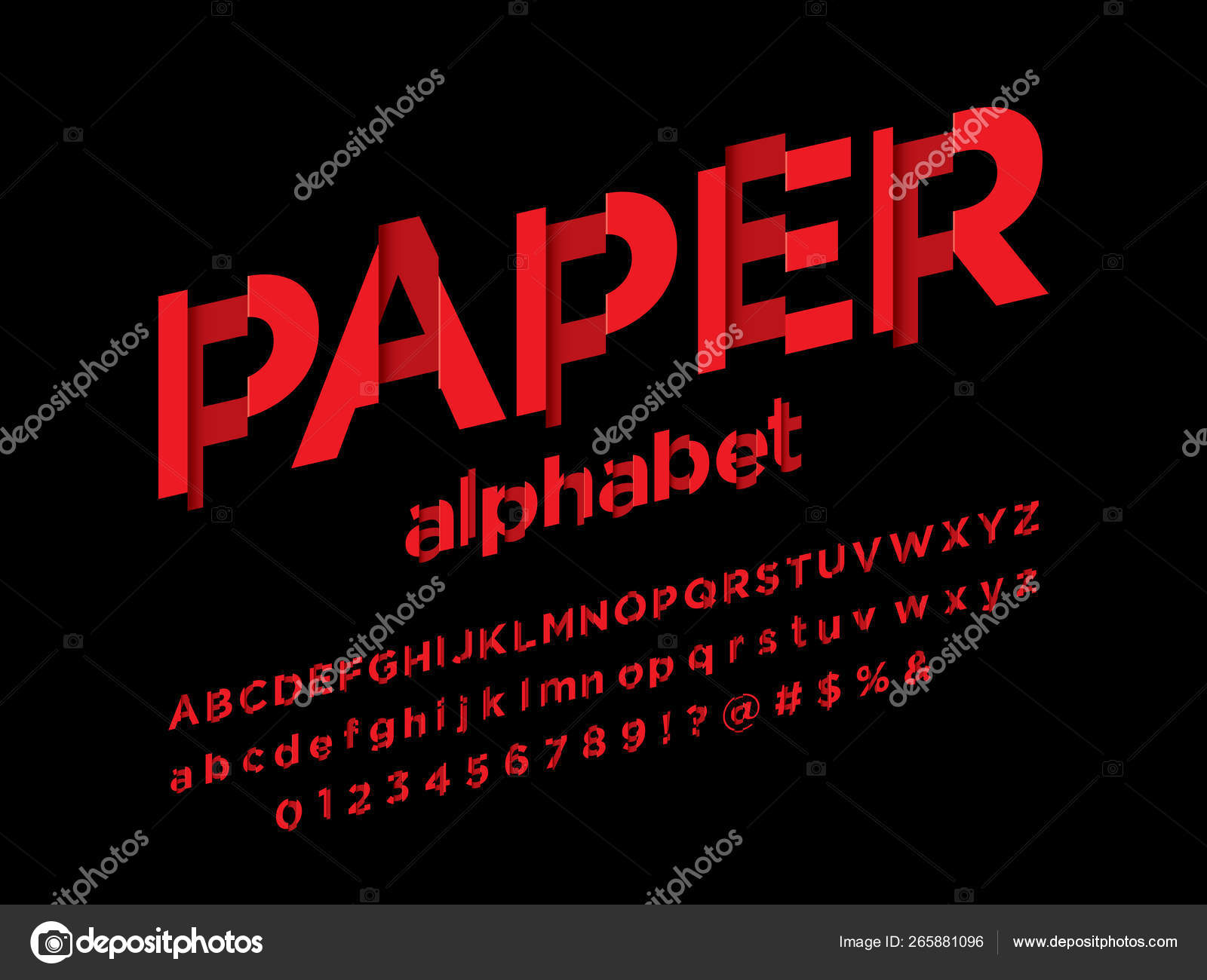 Vector Stylized Shredded Font Alphabet Design Stock Vector Image by ...
