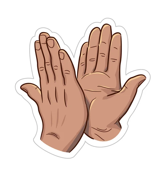 High Five Hand Drawing