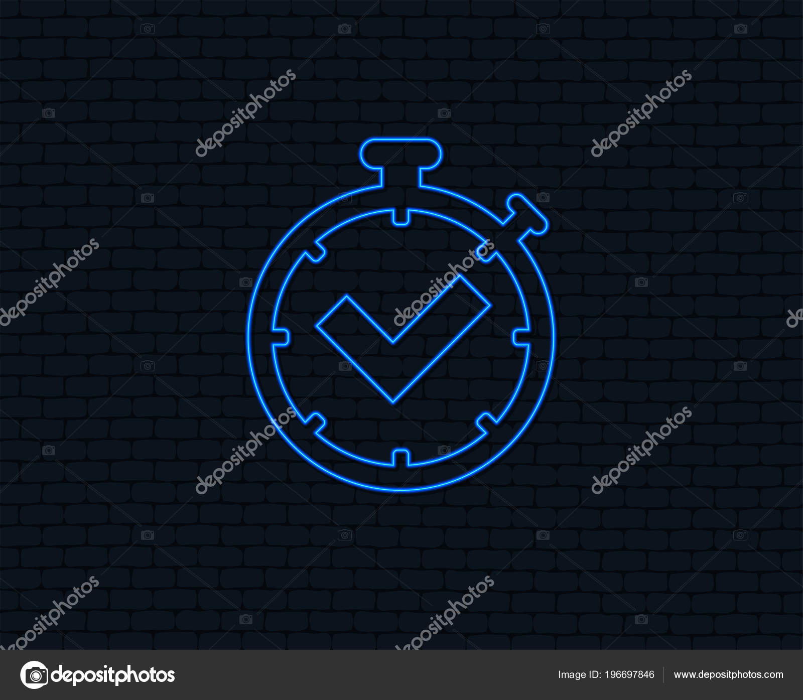 Timer Sign Icon Black Background Stock Vector Image by ©Blankstock ...