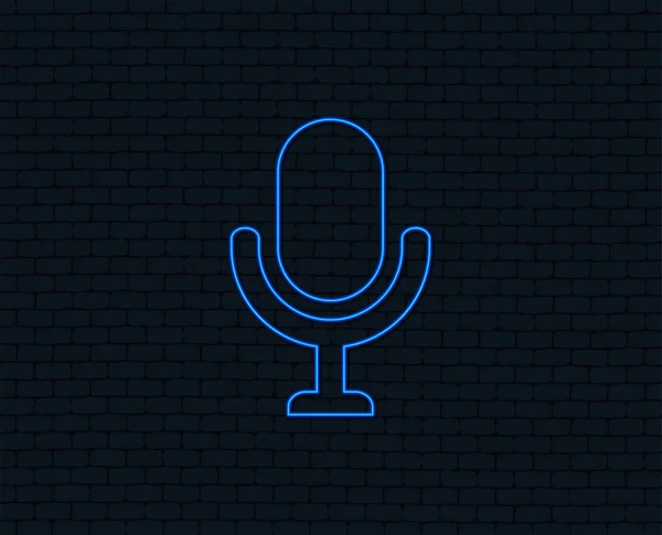Glitch Effect Microphone Icon Speaker Symbol Live Music Sign Background ...