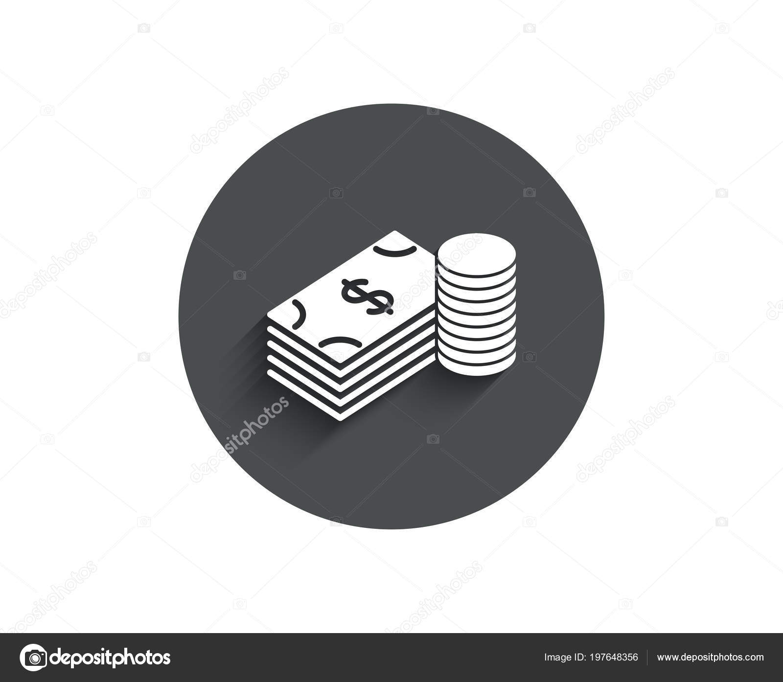 Cash Money Simple Icon White Background Stock Vector by ©Blankstock ...