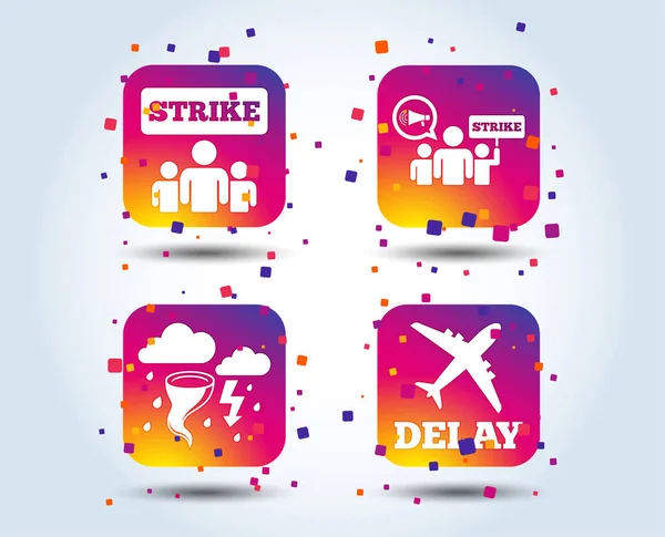 Strike icons. Storm weather Stock Vector by ©Blankstock 78747550