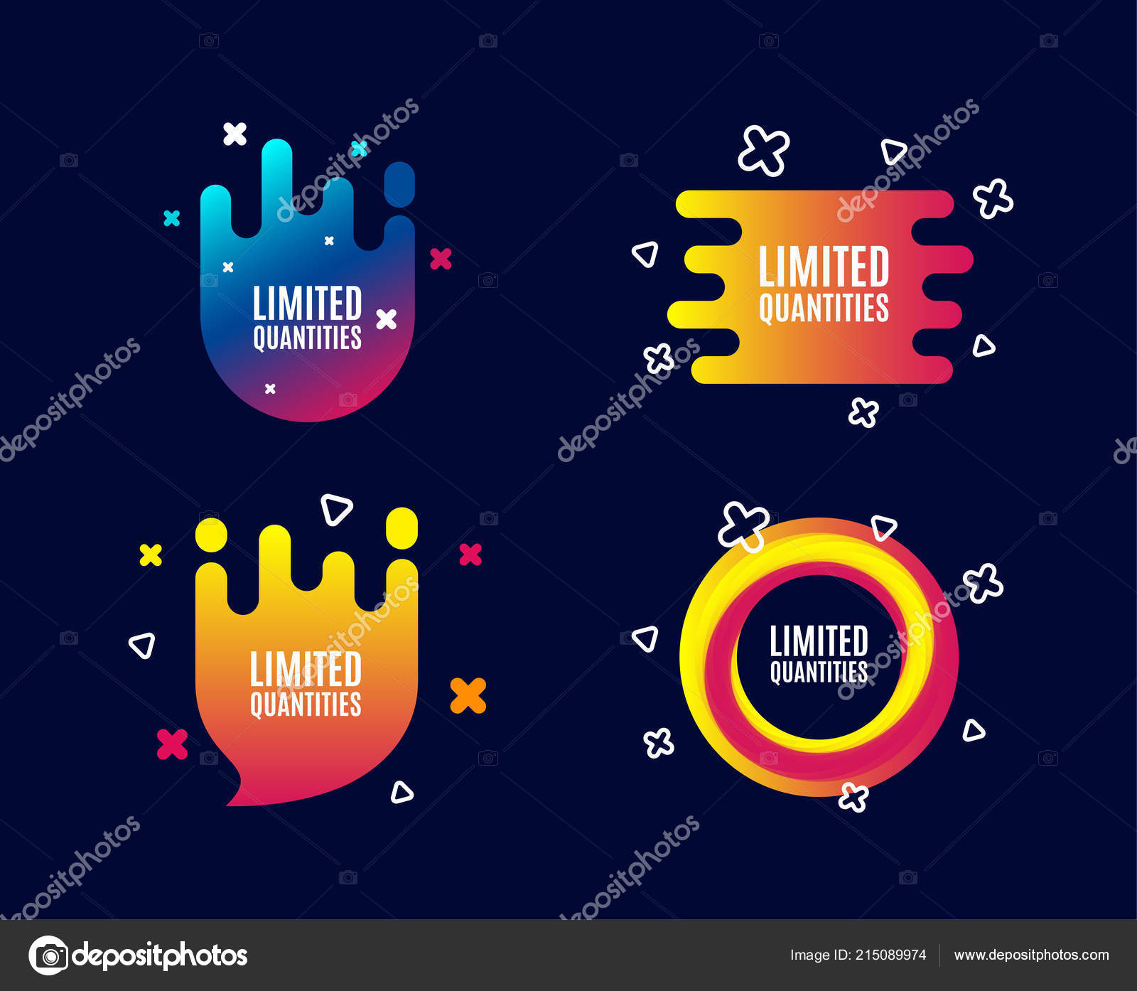 Limited Quantities Symbol Special Offer Sign Sale Sale Banners Gradient ...