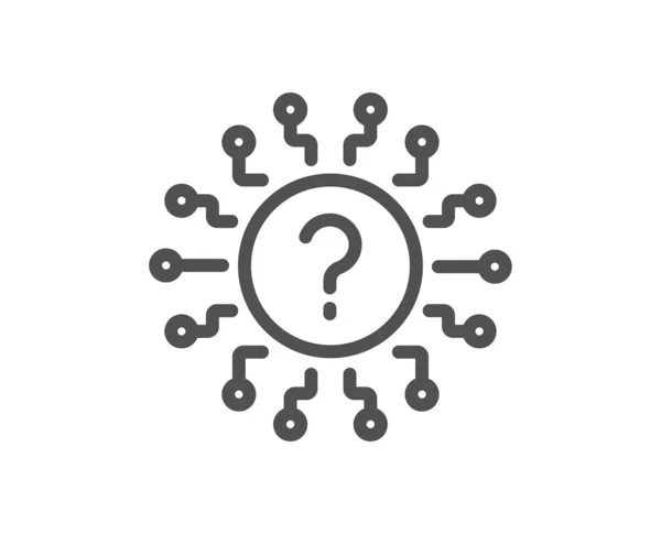 Artificial Intelligence Icon Support Network Sign Question Mark Symbol Quality Stock Vector by ...