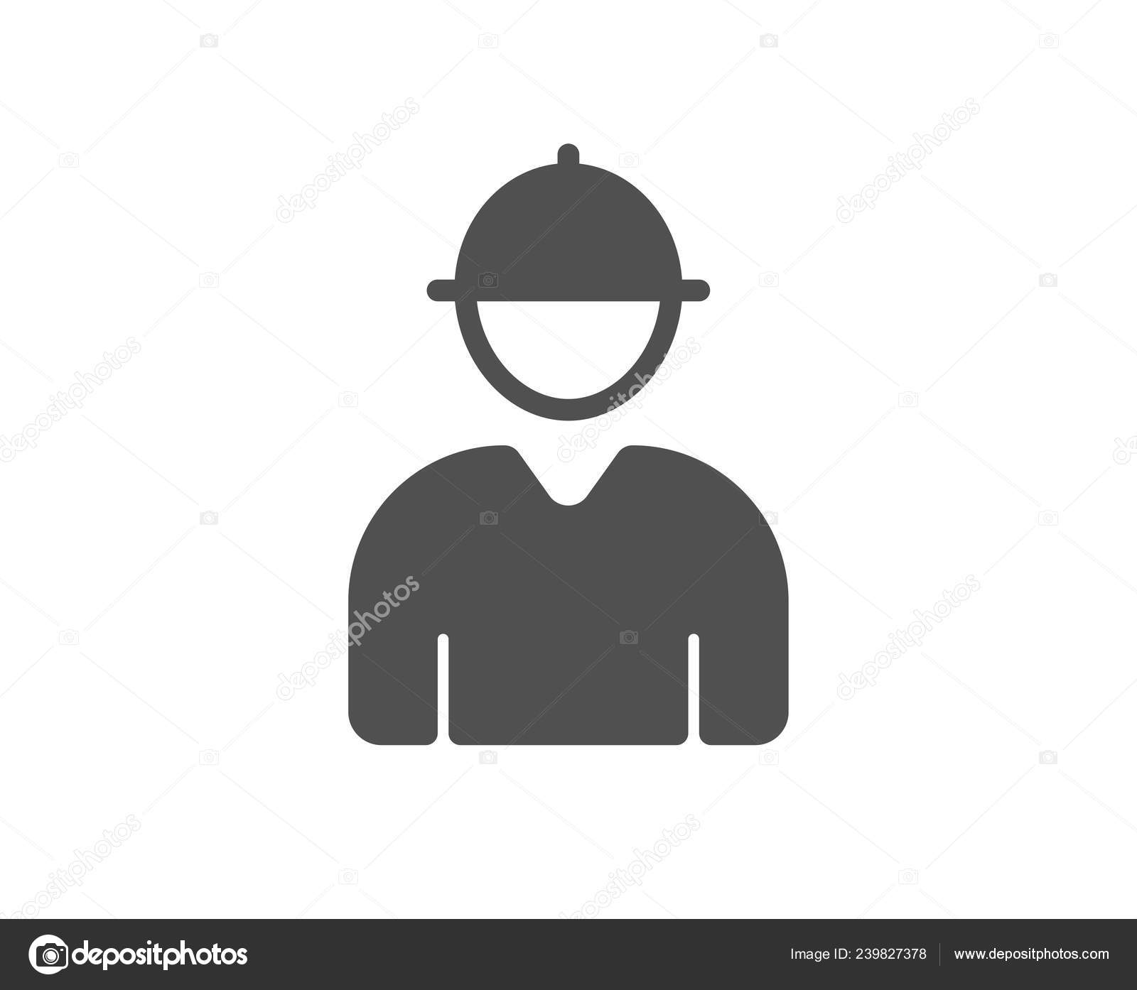 Ikona Pracovní Inženýr Profil Znamení Mužské Osoby Silueta Symbol ...