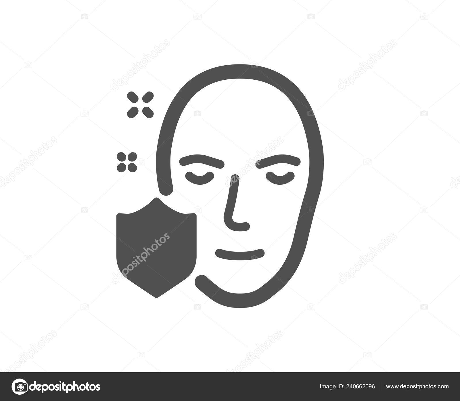 Face Detection Protected Icon Secure Access Sign Facial Identification